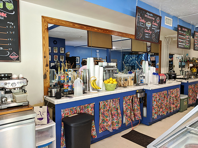 Behind the counter, where coffee magic happens and breakfast dreams come true. No smoke, no mirrors, just honest preparation.