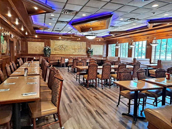 Not just a dining room&mdash;a celebration room. Those wood panels have witnessed more birthday candles and anniversary toasts than we can count.