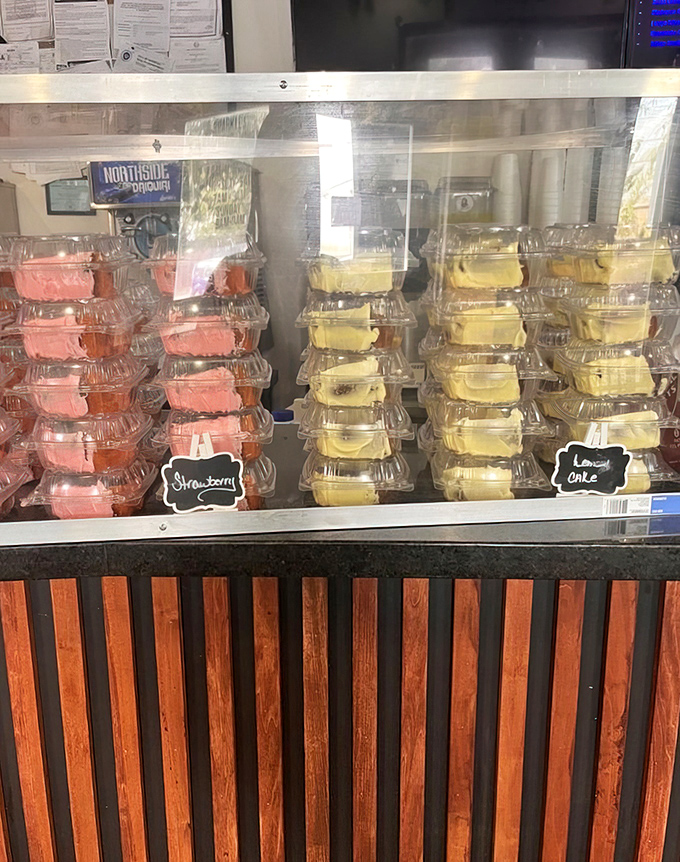 Behind glass cases lie daiquiri dreams waiting to transport you to a tropical state of mind.