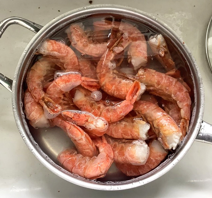 Royal red shrimp looking regal enough to make regular shrimp question their life choices entirely.