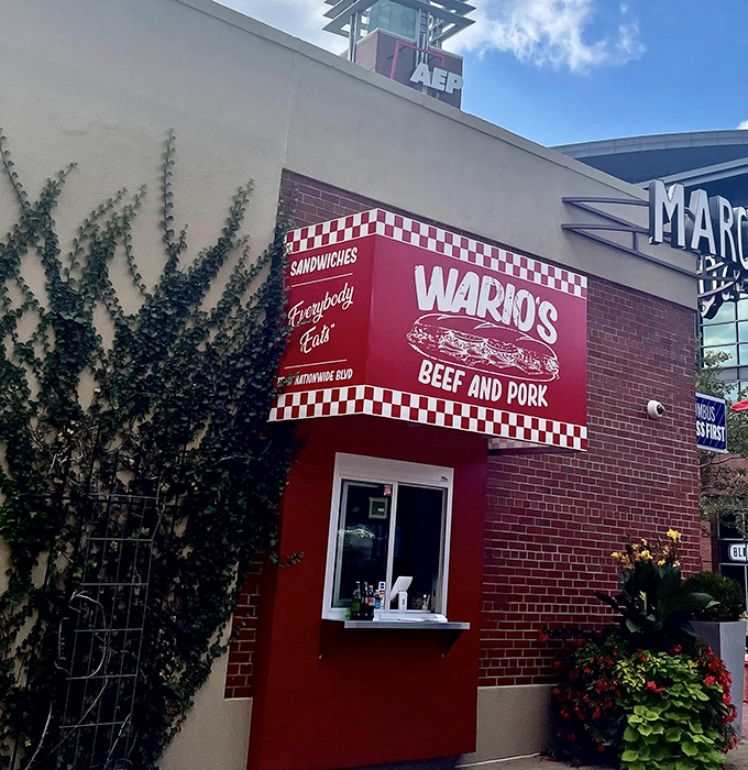 Behind these red walls, sandwich artisans work their magic. The kitchen may be compact, but the flavors coming out are anything but small.