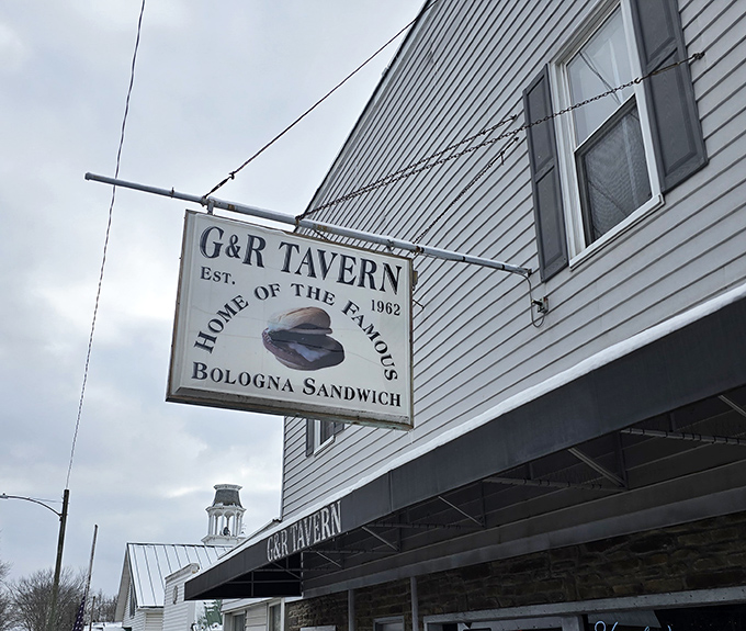 The welcoming signage promises good times ahead, like a friendly invitation from your favorite neighbor.