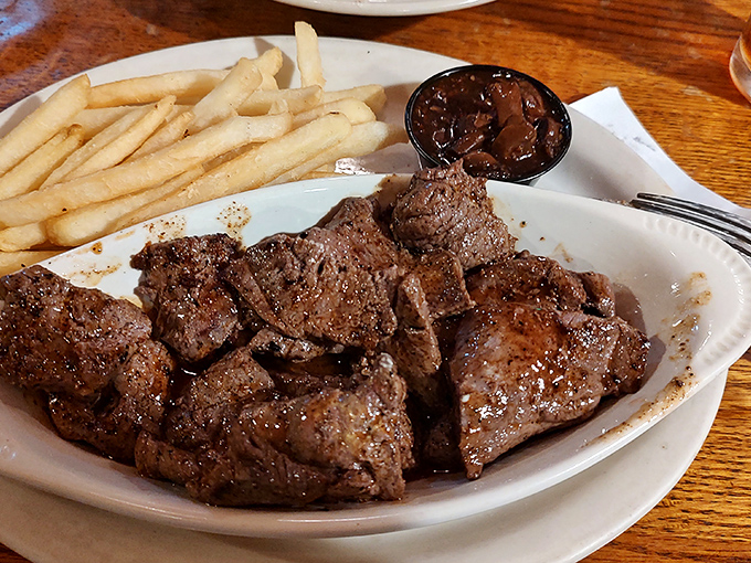 Free-range venison that would make Hemingway nod in approval. Tender, flavorful, and served with a sauce worth bottling and taking home.