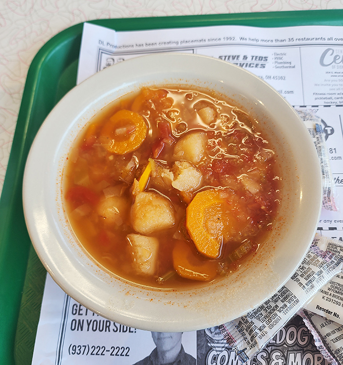 A bowl of vegetable soup that doesn't need Instagram filters&mdash;just a spoon and the good sense to appreciate honest cooking.