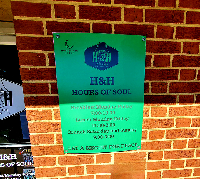 "Hours of Soul" isn't just clever marketing&mdash;it's truth in advertising at this Macon institution where biscuits promote peace.