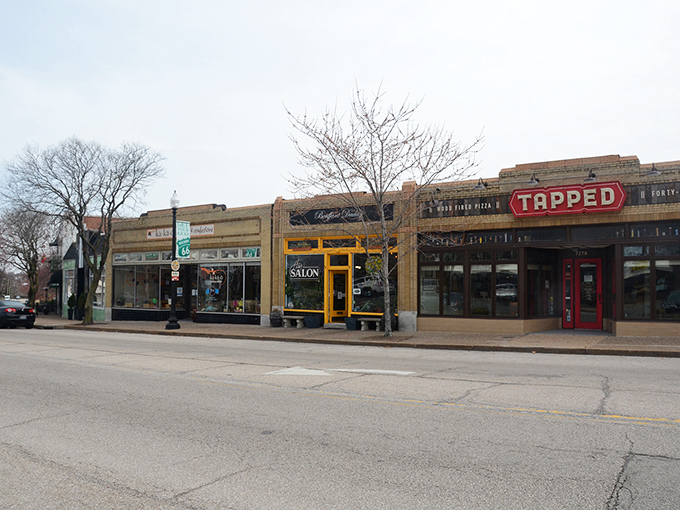 Storefronts along Manchester Road offer the retail therapy of big cities without the big-city markup. Window shopping that tempts actual shopping!