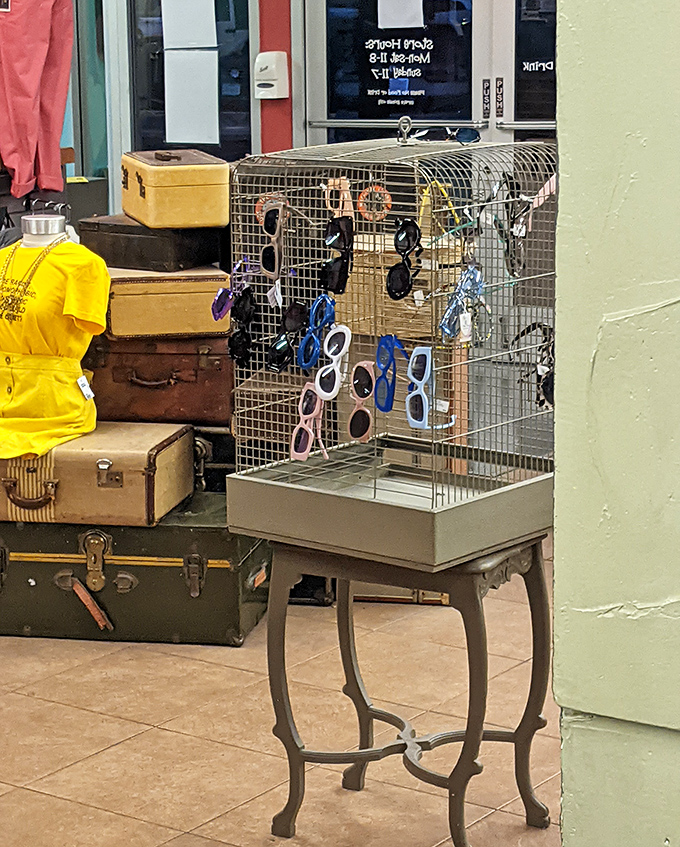 Vintage sunglasses and clever displays transform everyday accessories into must-have treasures that make you wonder, "Where have you been all my life?"