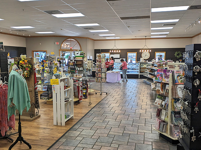 The gift shop offers a chance to take home a piece of Amish Country&mdash;minus the horse and buggy parking requirements.