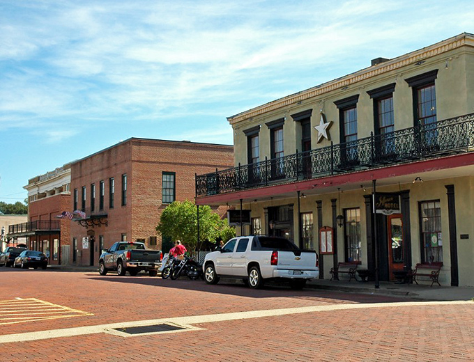 The star adorning this historic building isn't just decoration &ndash; it's a Texas-sized wink to the state's proud heritage and Jefferson's place in it.