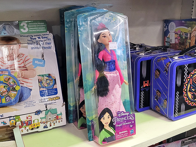 Yesterday's toys at yesterday's prices &ndash; because kids don't care if their Disney princess came from a big box store or a big-hearted thrift shop.