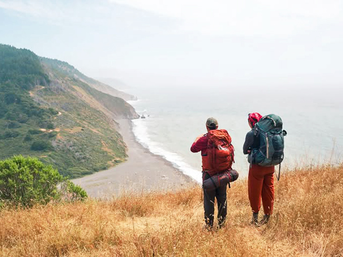 "Should we turn back?" "Are you kidding?" Two hikers contemplate the vastness of the Lost Coast, where cell service goes to die but souls come alive.