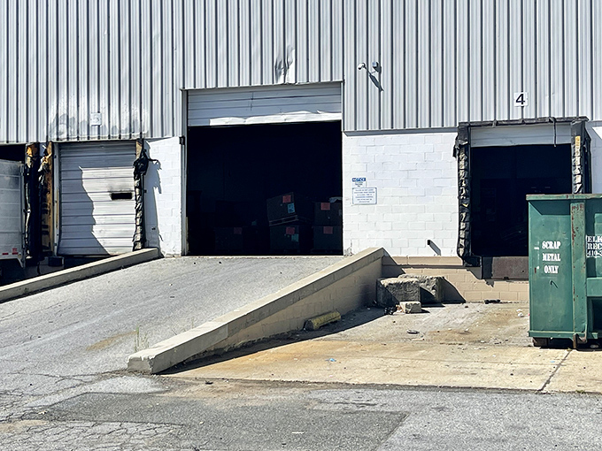 Where donations begin their journey. This loading dock is the first step in giving perfectly good items a second chance.