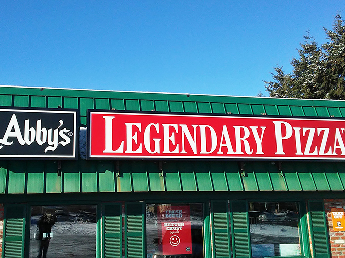 Abby's distinctive green roof signals you've arrived at pizza paradise&mdash;where "legendary" isn't just marketing speak.