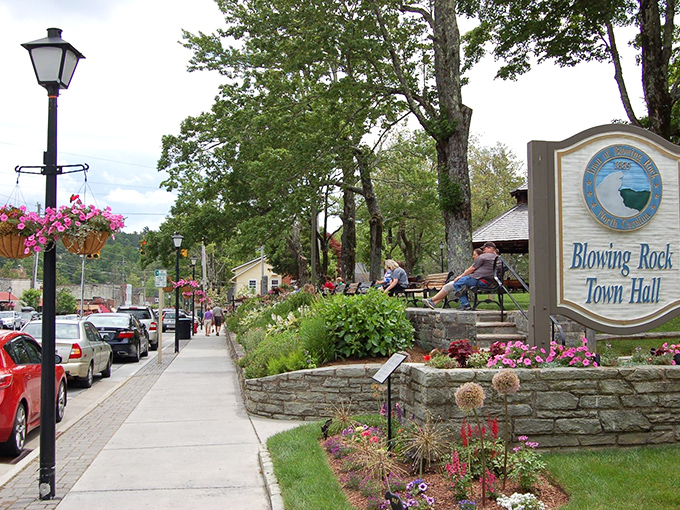 Blowing Rock's charming downtown invites leisurely exploration without hurry. When every storefront looks this inviting, window shopping becomes an art form!
