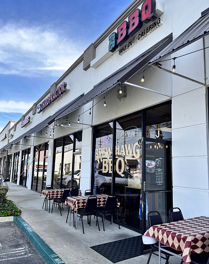 Brew Hawg's storefront promises two American classics: BBQ and root beer. Sometimes the simplest combinations are the most satisfying.