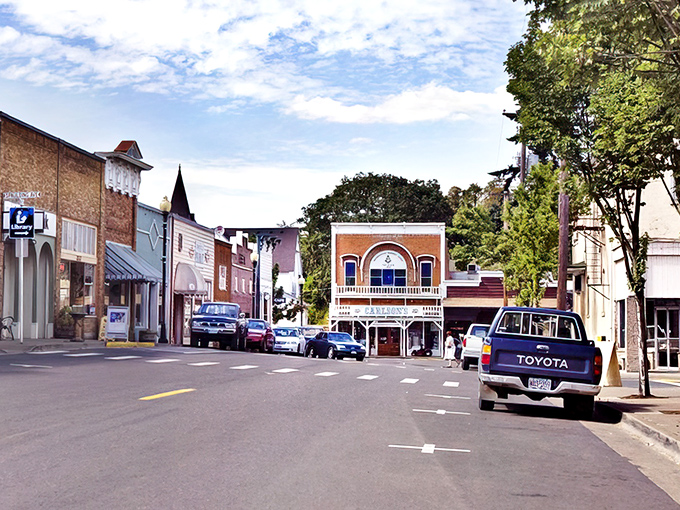 Brownsville's historic main street – where time moves slower and nobody minds one bit.