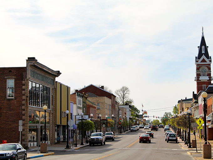 Clarion's main street showcases a rainbow of historic buildings where local businesses thrive without a chain store in sight.