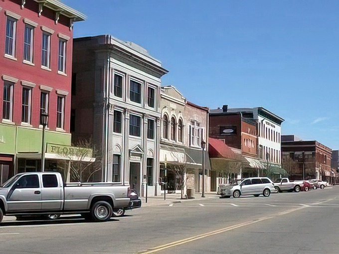 Coshocton's colorful theater marquee promises entertainment in a downtown that knows how to preserve its historic charm.