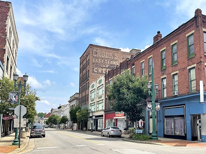 East Liverpool's pottery town character lives on in these solid brick buildings that have weathered decades.