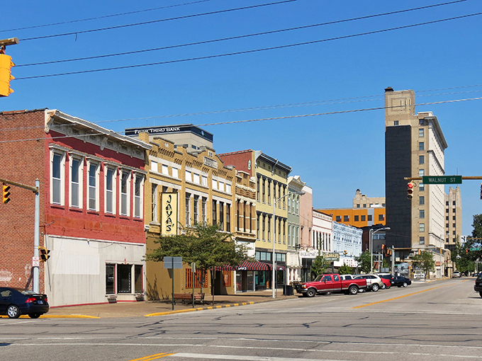 Evansville's riverfront architecture tells tales of commerce and community flowing together like the mighty Ohio.