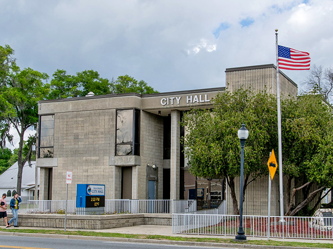 The quaint white building with "City Hall" proudly displayed welcomes visitors to spring country &ndash; where Florida's freshwater treasures bubble up crystal clear.