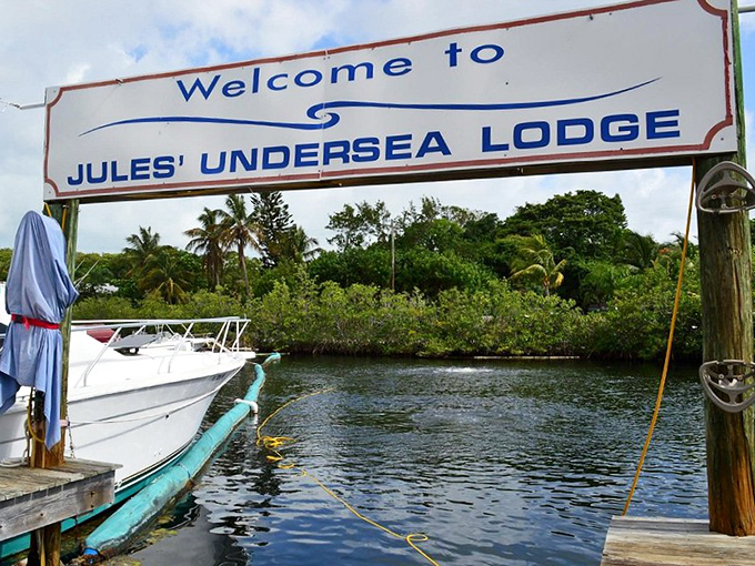 "Twenty thousand leagues under the Keys!" Jules' Undersea Lodge welcomes adventurous guests to the world's only underwater hotel.