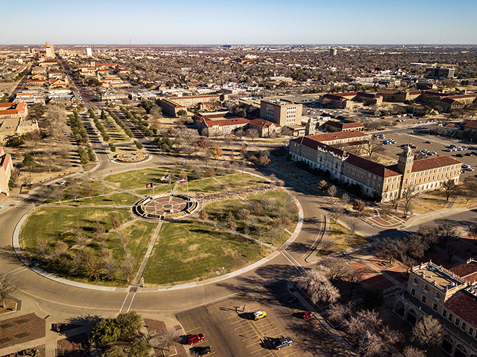 Texas Tech University anchors Lubbock's impressive skyline, where High Plains meet higher education in West Texas.