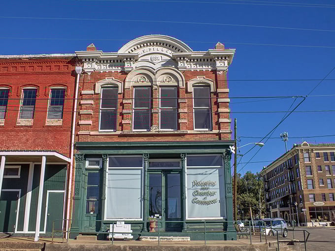 Palestine's historic buildings stand proudly on brick-paved streets. Affordable small-town living with architectural character to spare.