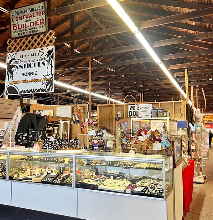 Rustic charm meets retail therapy! Rice's Market's wooden entrance promises adventures in bargain hunting just beyond those doors.