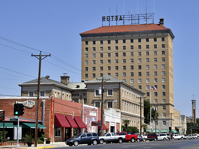 San Angelo's historic downtown buildings stand tall against the West Texas sky, offering affordable living in a landscape of possibility.