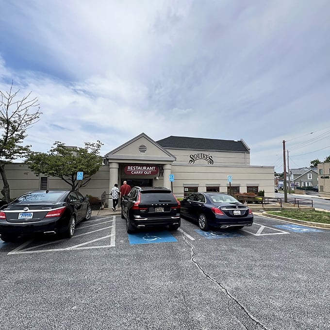 Squire's modest exterior is the pizza equivalent of a poker face &ndash; hiding the royal flush of flavors inside. 