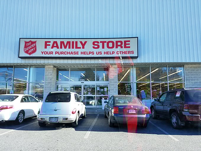The Salvation Army's familiar sign promises both bargains for shoppers and hope for those in need.