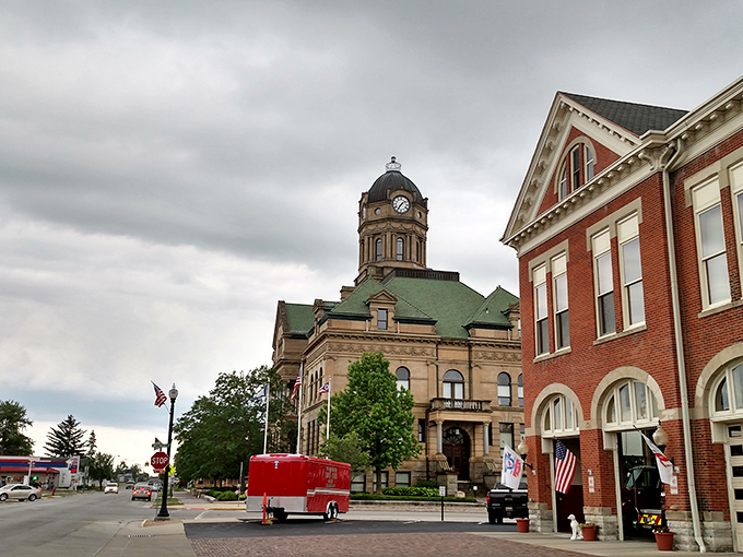 The impressive courthouse dominates Wapakoneta's skyline&mdash;a reminder that small towns often house the grandest expressions of civic pride.