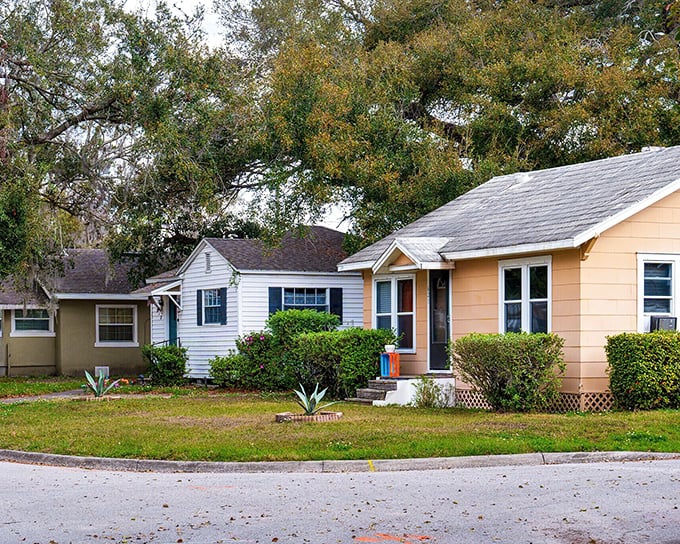 Winter Garden's colorful cottages line brick streets where front porches invite neighbors to sit and chat.