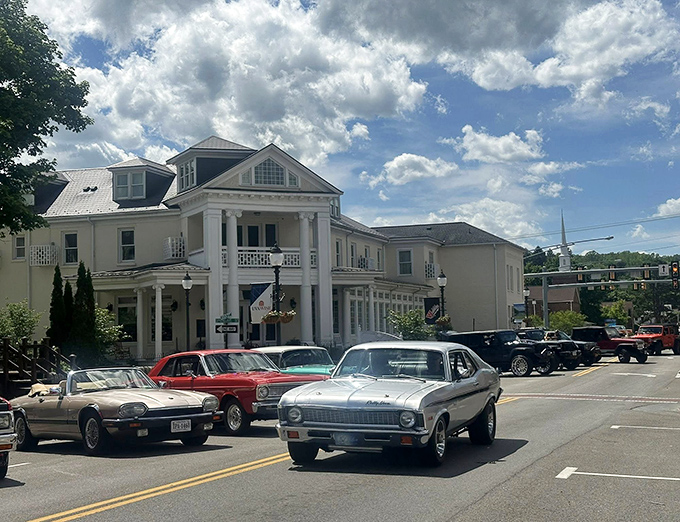 Wise's classic brick buildings anchor a town that knows its identity. That corner building has witnessed generations of stories.
