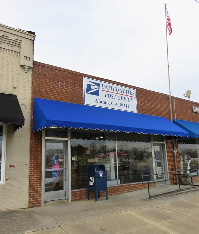Classic post office architecture reminds us that some institutions remain pillars of small-town life.