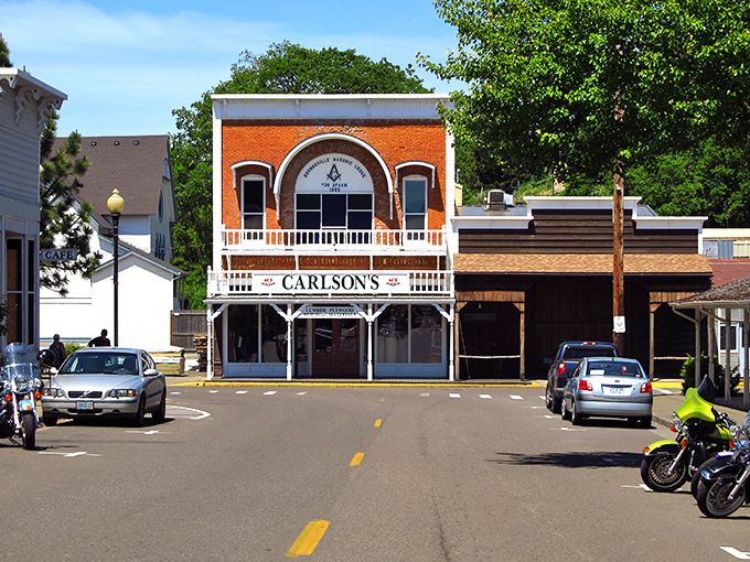 Carlson's storefront stands as proudly today as it did decades ago, a brick-and-mortar time capsule of small-town charm.