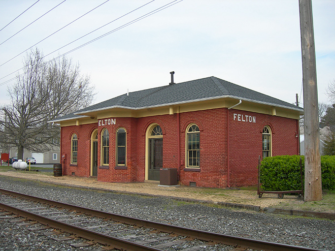 Felton's brick train station tells tales of travelers past &ndash; a beautifully preserved piece of railroad history.