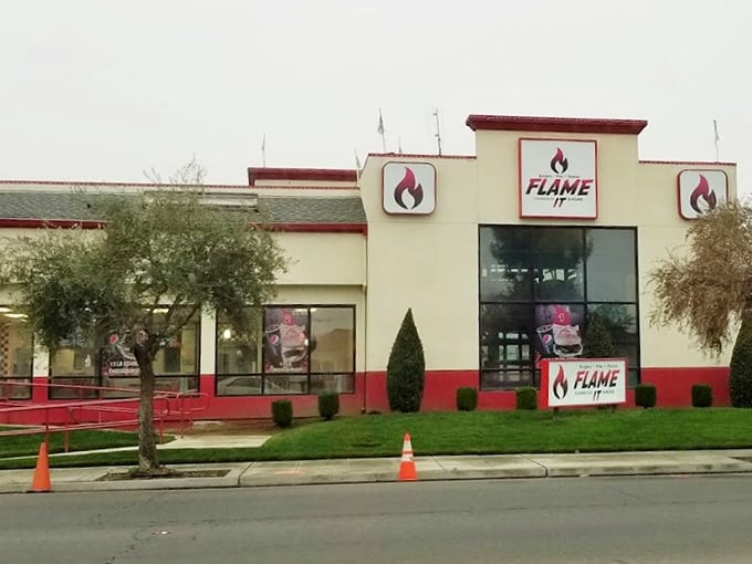 This unassuming building houses flame-grilled magic &ndash; where Fresno locals find burger satisfaction without pretense or fuss.