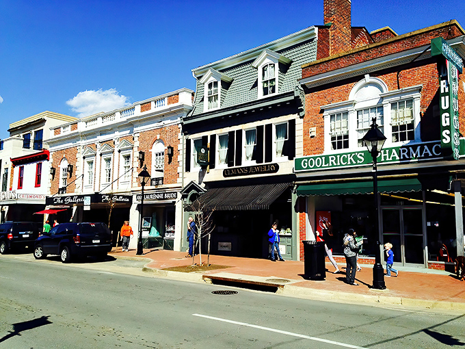 Architectural time capsule! These historic storefronts have witnessed over a century of community life, commerce, and conversation.