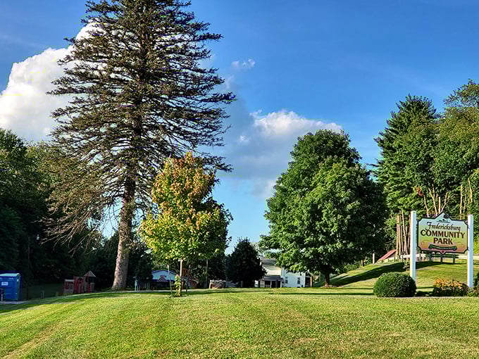 Fredericksburg's community park offers a peaceful retreat where the only notification you'll get is from singing birds.