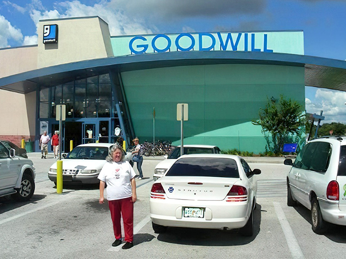 The Brandon Goodwill Superstore lives up to its "super" name. Bright blue signage and clean lines welcome bargain hunters of all stripes.