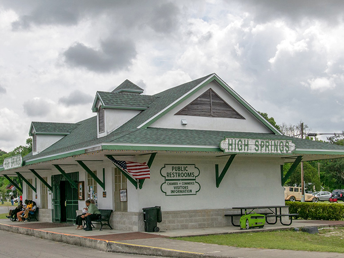 High Springs mixes natural beauty with small-town simplicity. Those benches are practically begging you to slow down and stay awhile.