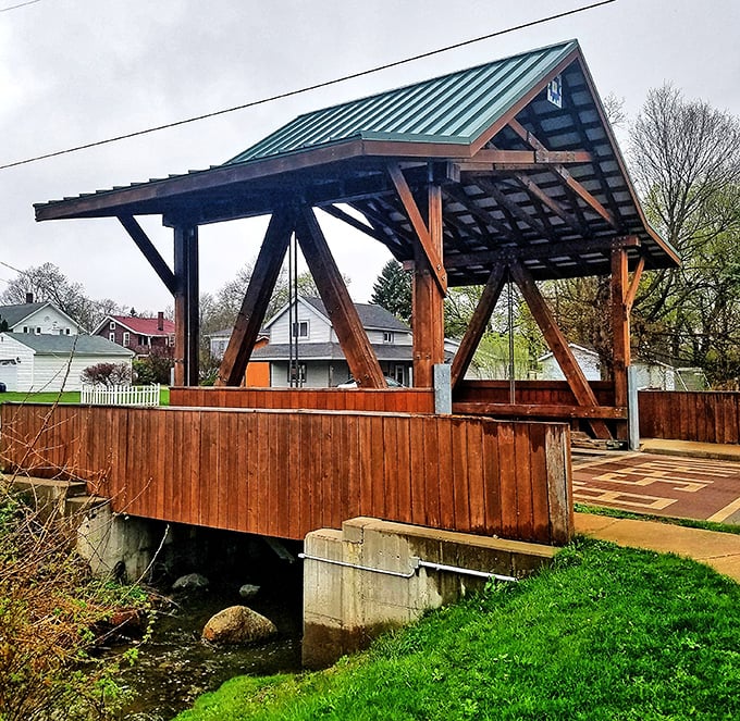 Where community meets history, creating a crossing that's both functional and absolutely fascinating.
