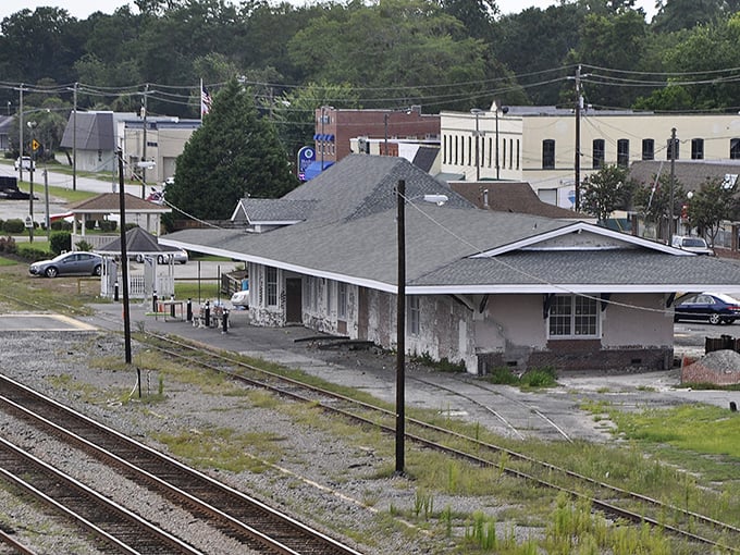 The old train depot in Jesup reminds us that sometimes the best destinations are the ones where you can afford to stay.