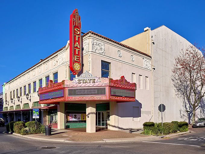 Oroville's State Theatre marquee still lights up downtown. Ticket prices here won't give you sticker shock like big-city entertainment venues.