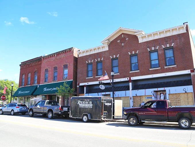 These grand old buildings have watched the Mississippi flow by for generations, silent witnesses to America's heartland story.
