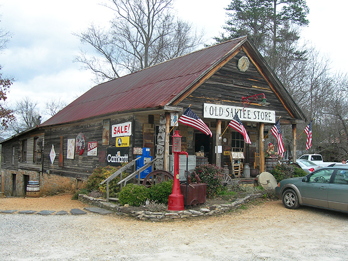 Time stands still at the Old Store! Sautee Nacoochee's historic building wears its age proudly, like wrinkles on the face of a beloved grandparent.