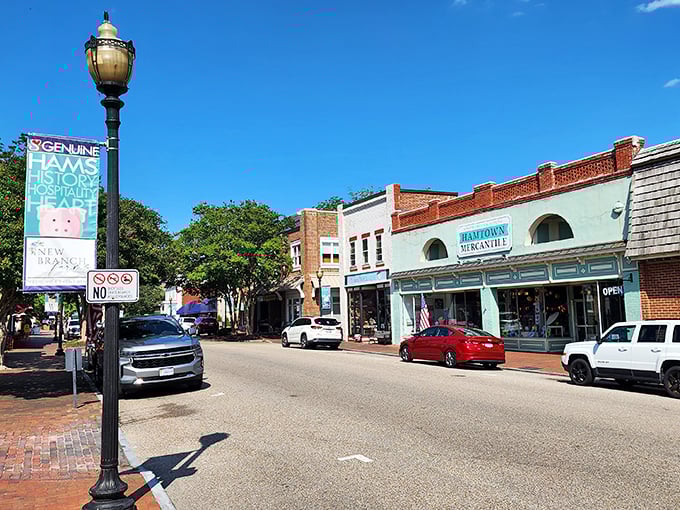 Smithfield's historic buildings create a backdrop that hasn't changed much since your great-grandparents' day.