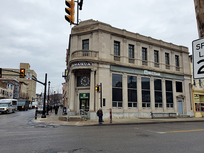 Tamaqua's historic bank building stands as solid as your financial future in this affordable mountain town.